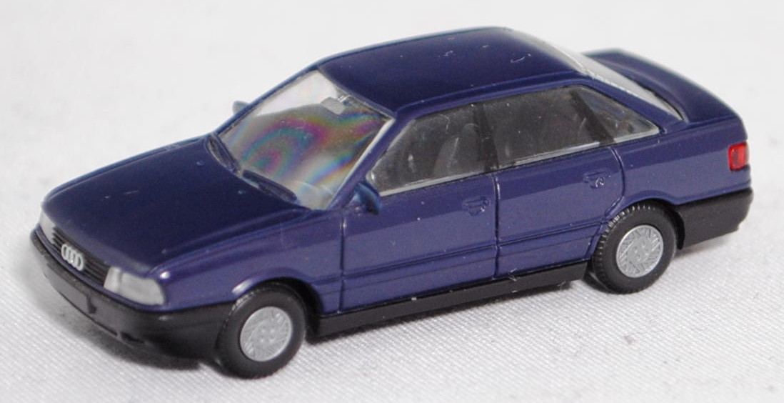 Audi 80 (3. Gen., Baureihe B3, Typ 89, Modell 1986-1991), kobaltblau (vgl. azuritblau), Rietze ...
