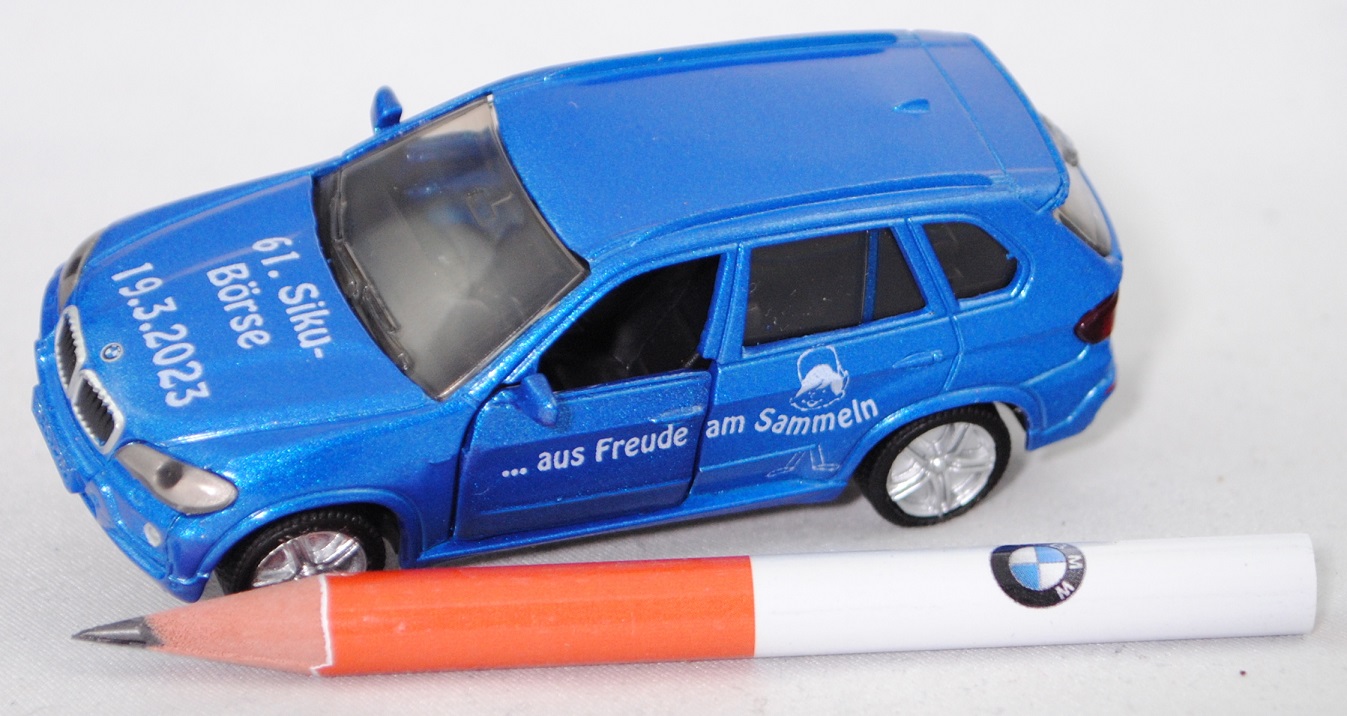 BMW X5 3.0si / xDrive30i (E70, Mod. 2006-2010), blau, 61. Siku- / Börse ...