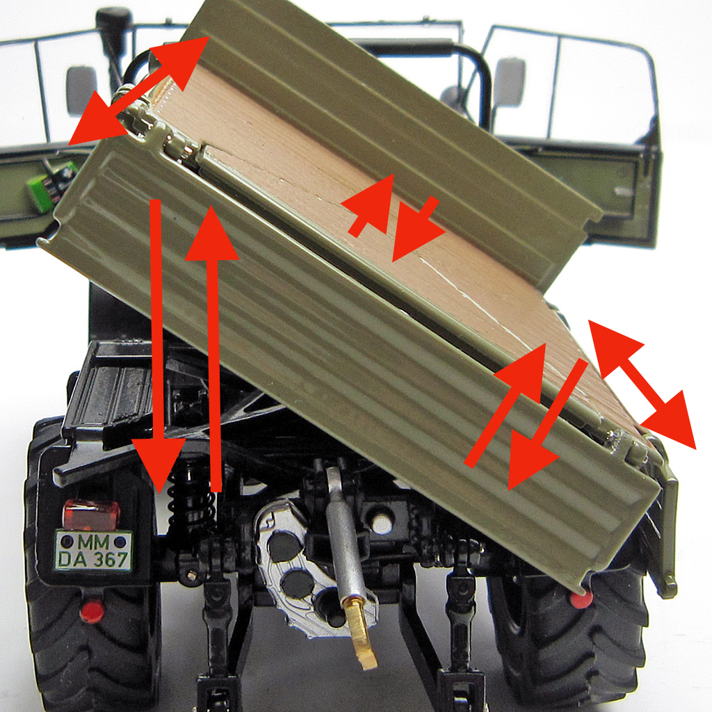 Unimog 406 (U84 / 900) Klappverdeck-Fahrerhaus (Modell 1971 - 1989 ...