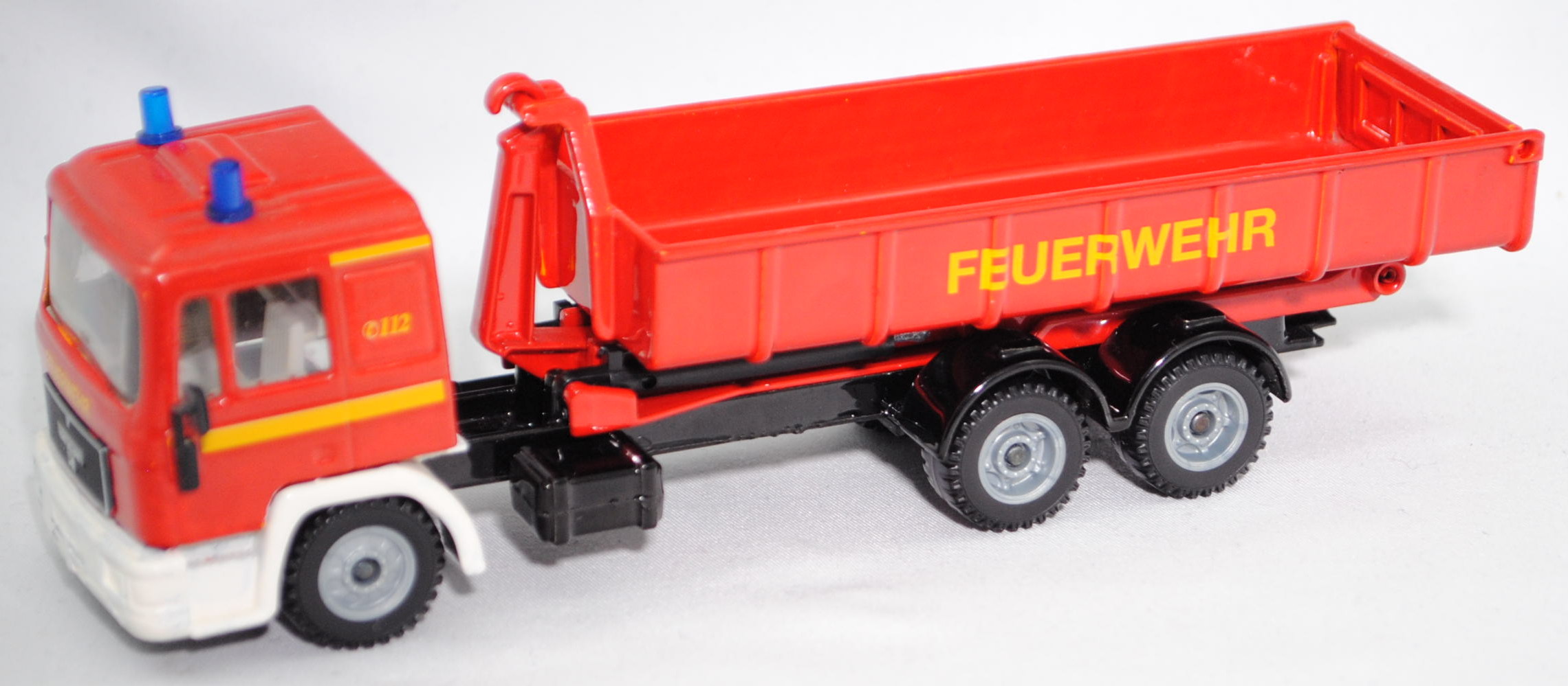 MAN 24.362 (Typ F90, Mod. 86-92) Abrollkipper MULTILIFT, rot, C 112 ...