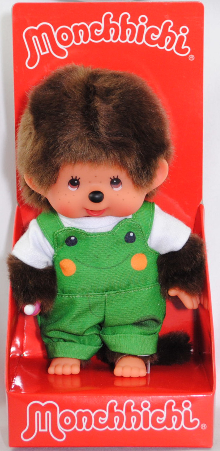 Monchhichi Boy Animal Dress Frog (Junge mit Latzhose im Frosch-Design ...