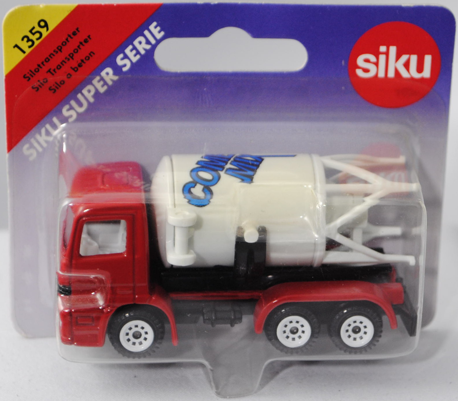 00000 Silosteller für Wechselsilo auf MB Actros S (Mod. 96-02), rot, COMBI MIX, SIKU, P26 war ...